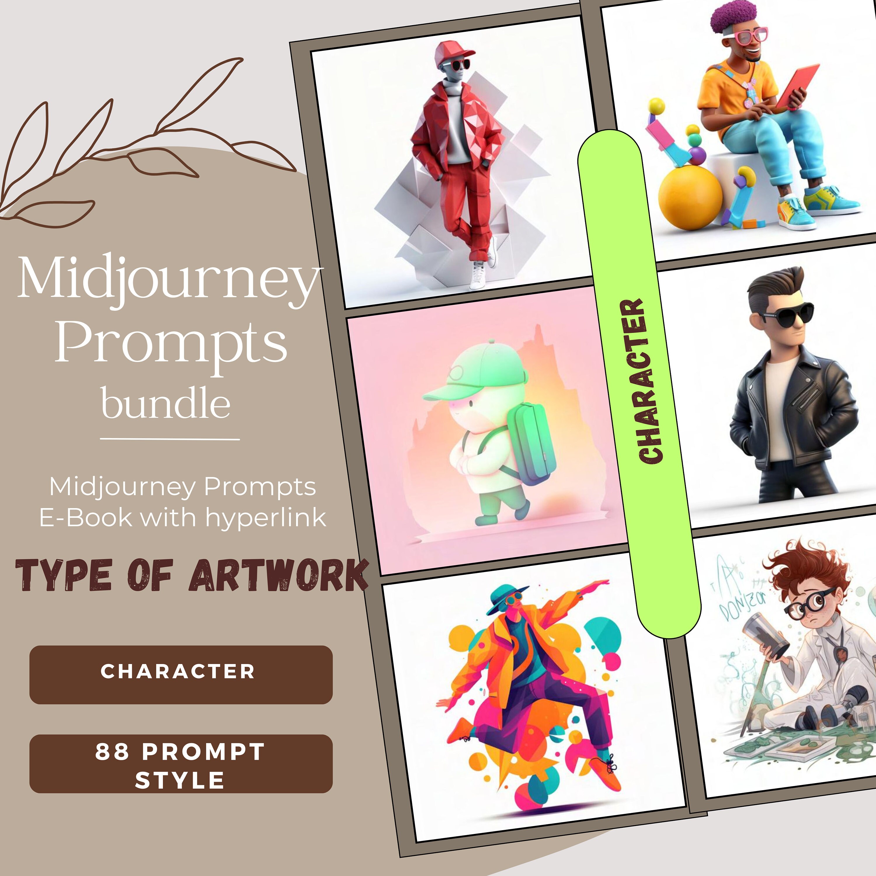 Ultimate AI Art Prompt Collection: 3D, Animals, Anime Digital Bundle ...