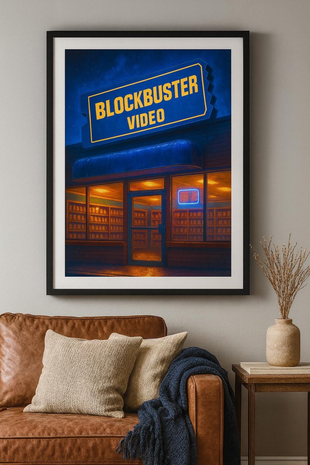 Return to Blockbuster Art Print: 90s Nostalgia, Vintage Video Store - Etsy