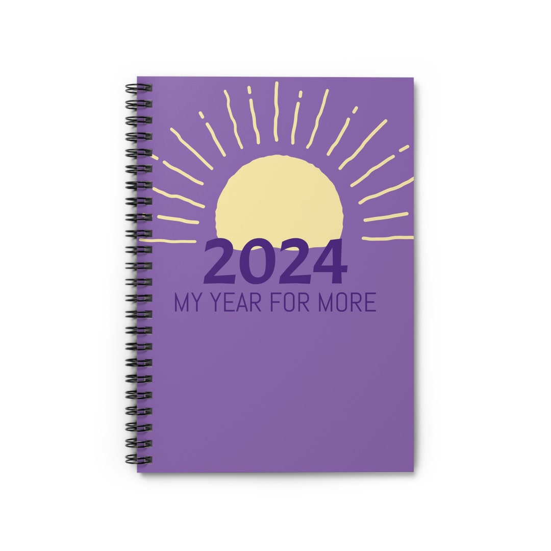 2024 My Year for More Spiral Notebook Ruled Line - Etsy