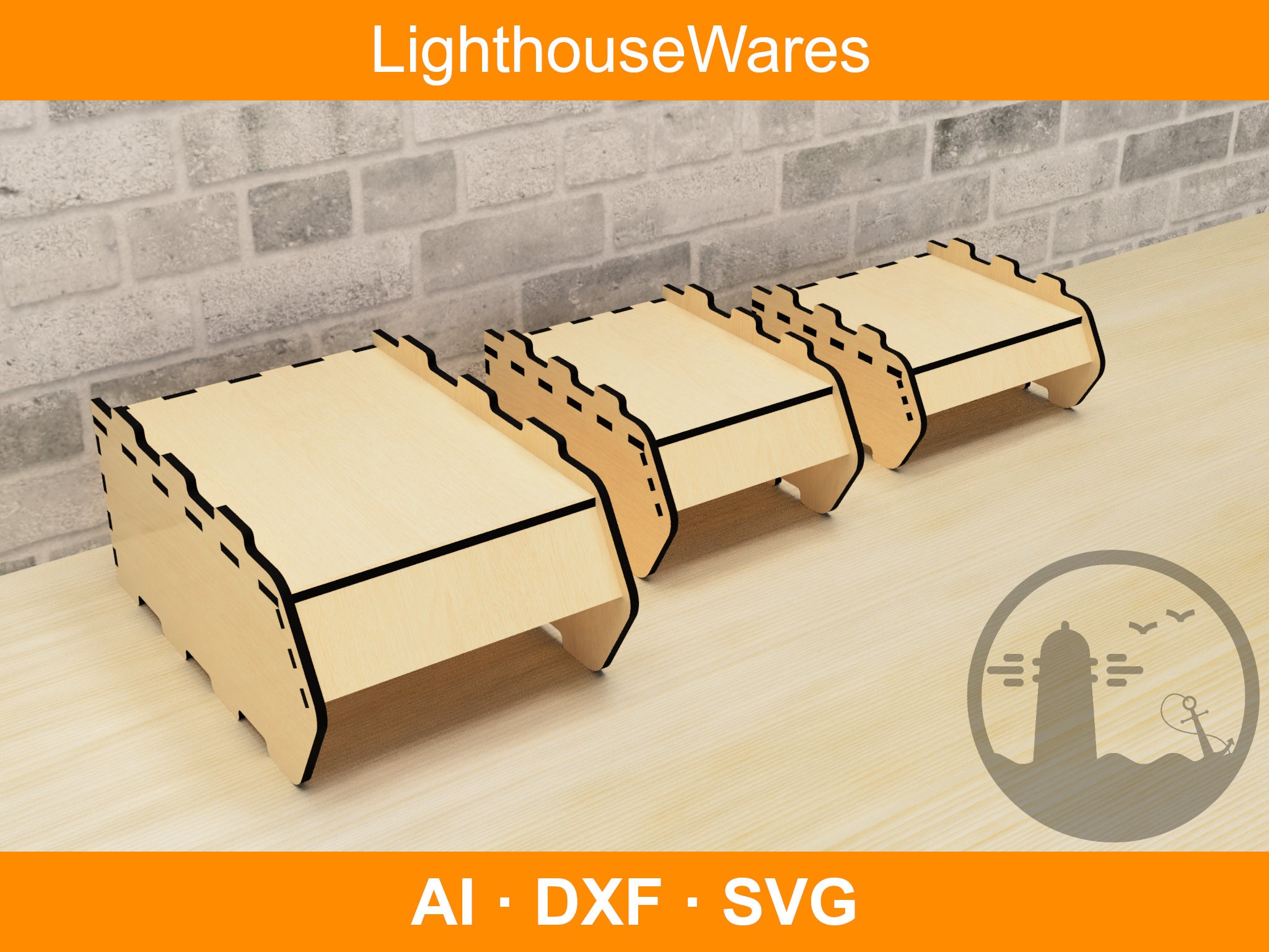 Stackable Laser Cut Desktop Organizer File, Stackable Workshop ...