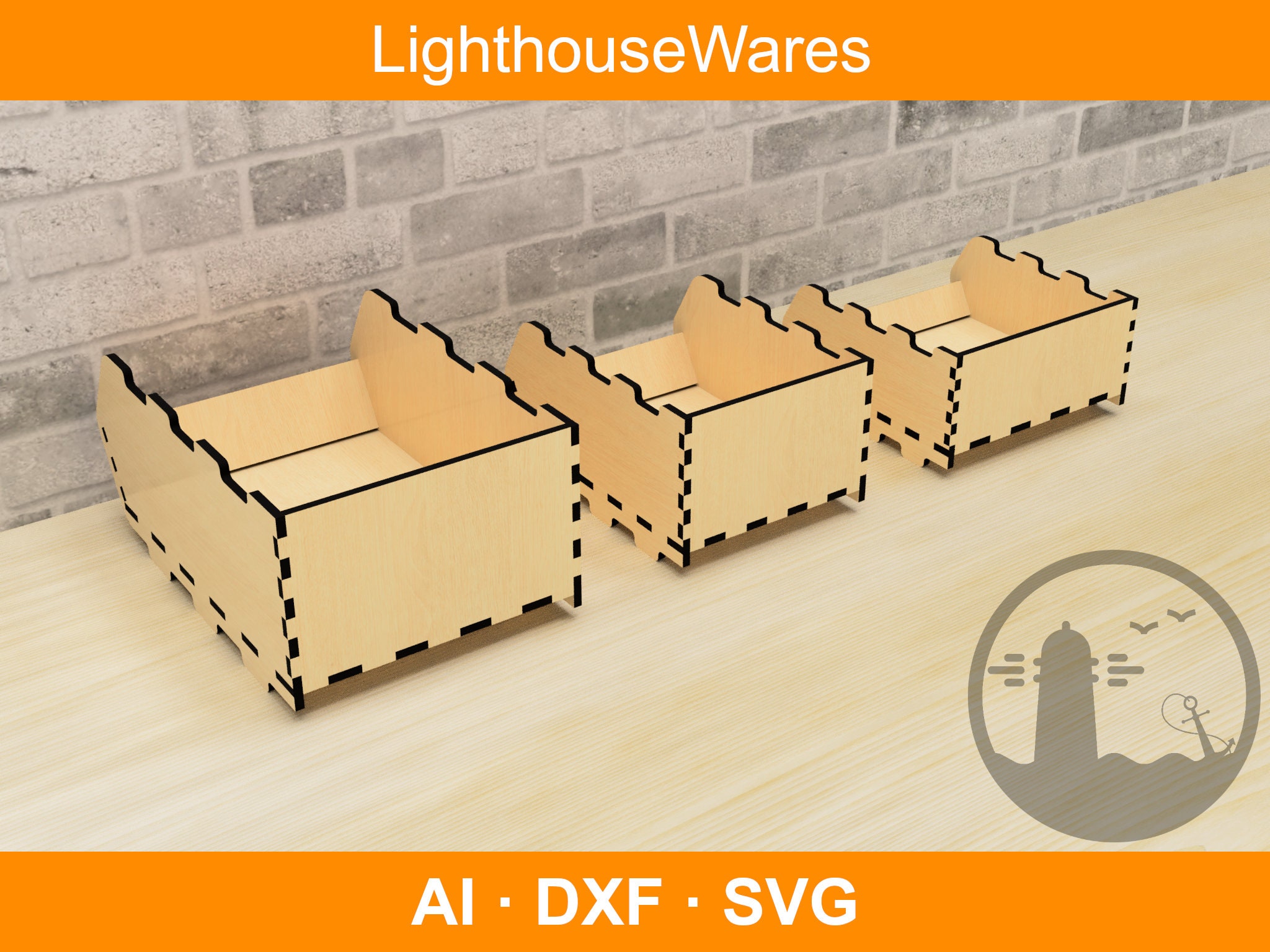 Stackable Laser Cut Desktop Organizer File, Stackable Workshop ...