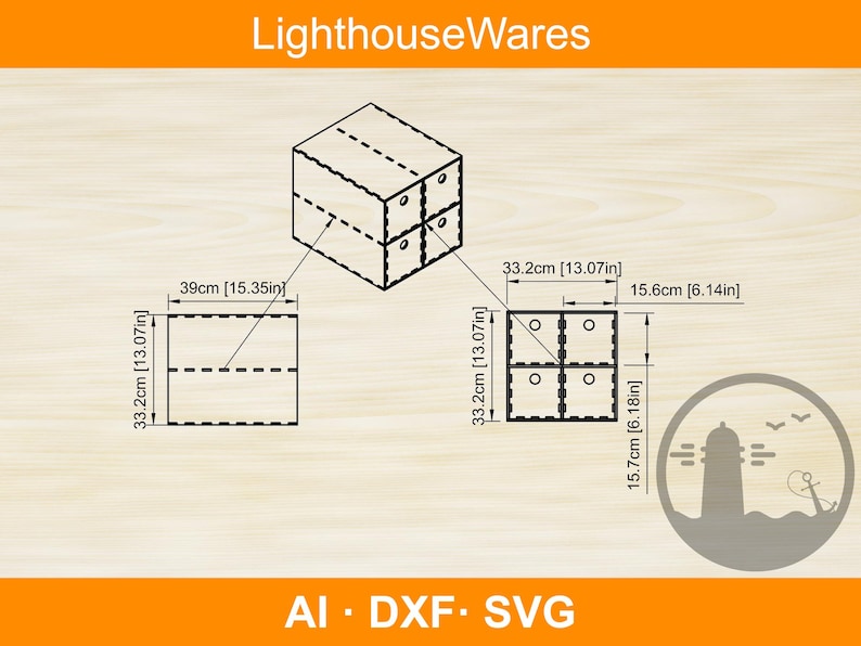 Kallax Insert Shelf Organizer Laser Cut File, Kallax Ikea Shelf ...