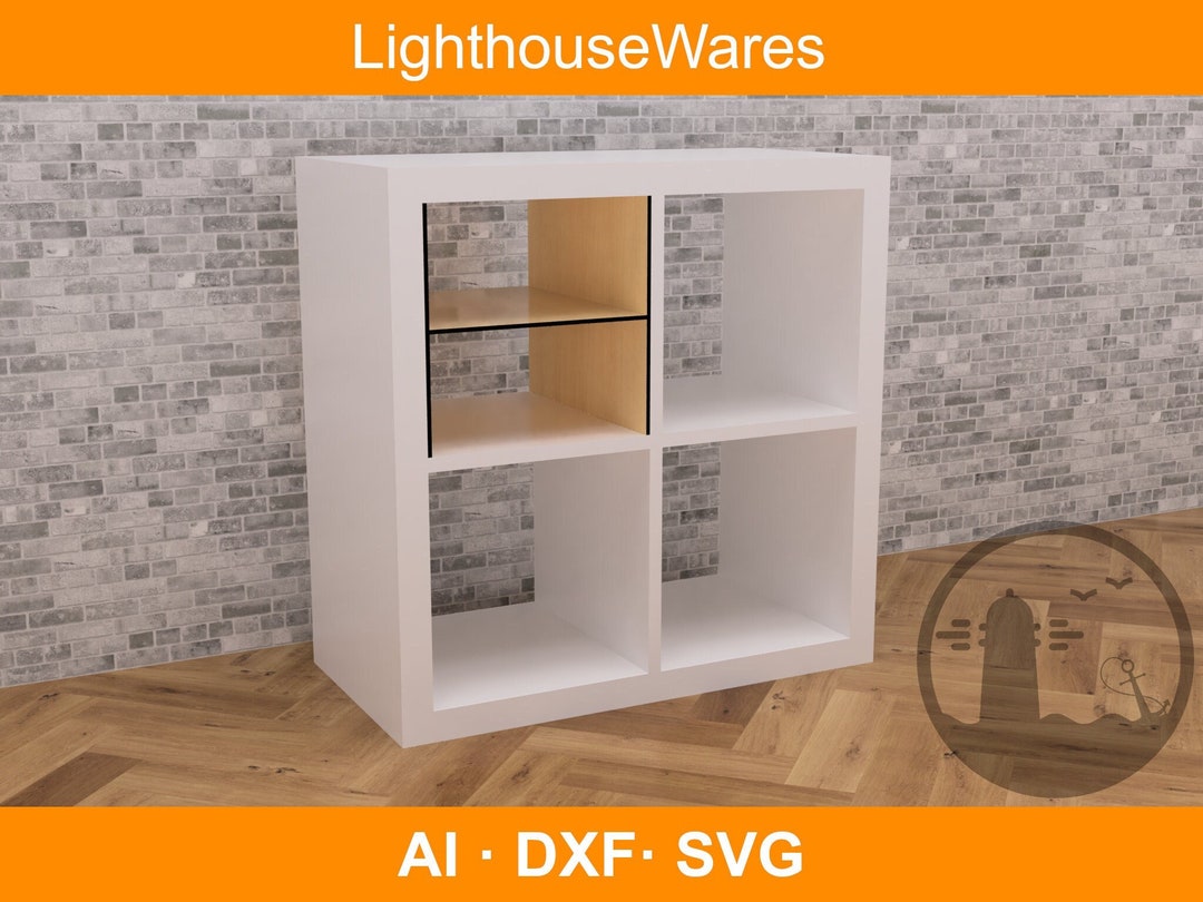 Kallax Shelf Insert Laser Cut File (SVG, AI, DXF) - Etsy