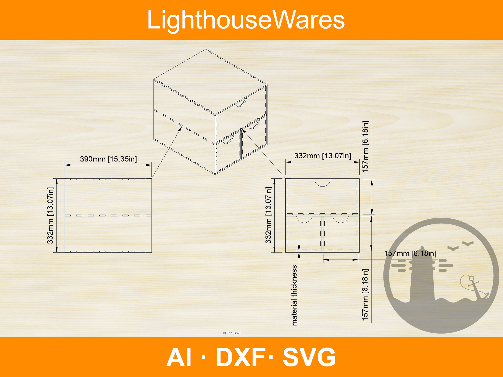Kallax Insert Shelf Organizer Laser Cut File, Kallax Ikea Shelf ...