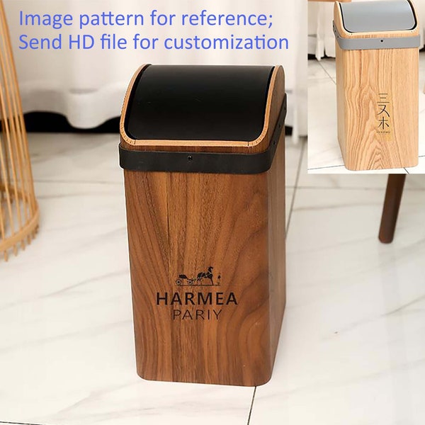 Wood Trash Bin - Etsy