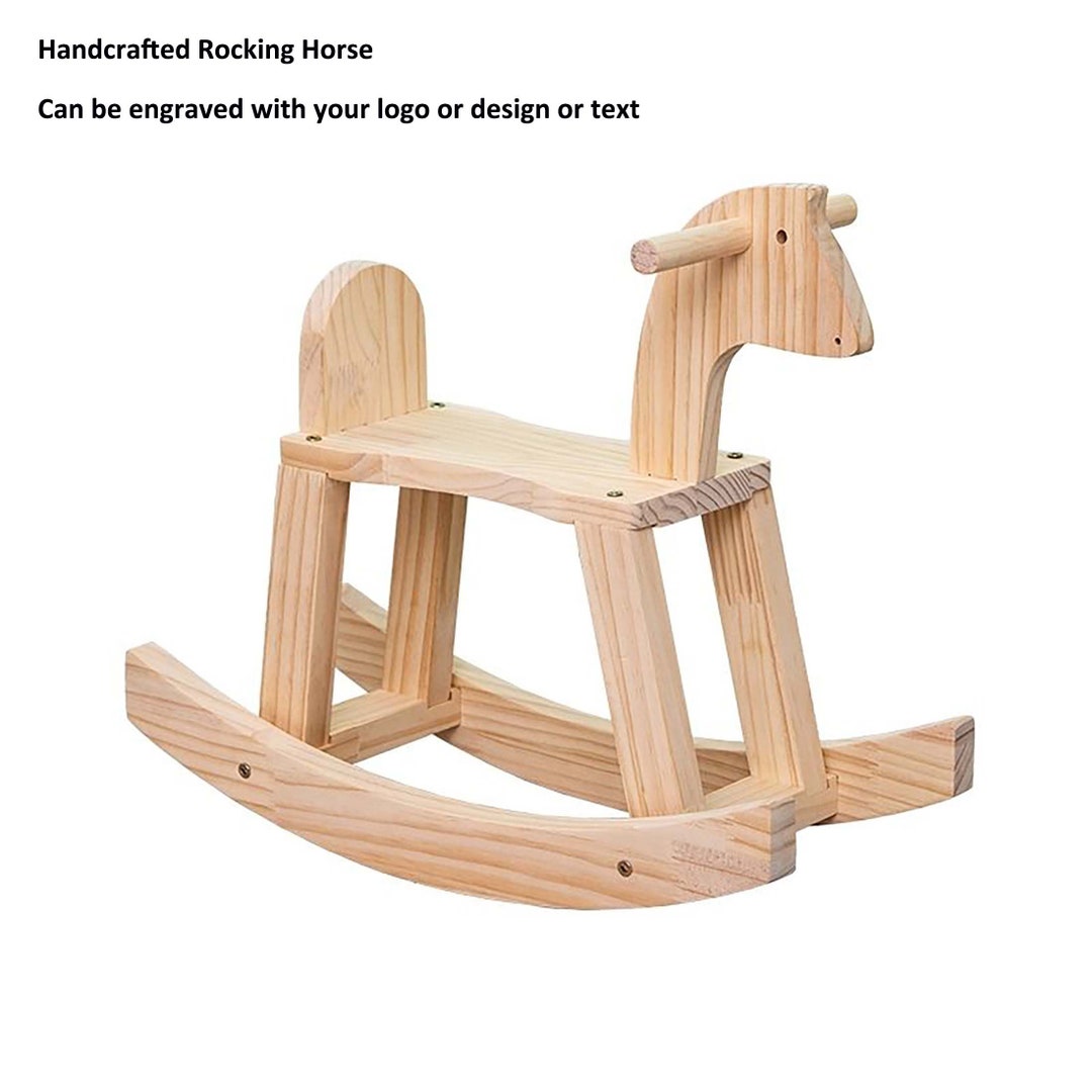 Wooden Rocking Horse Birthday Baby Rocking Horse Wood Rocking Horse ...