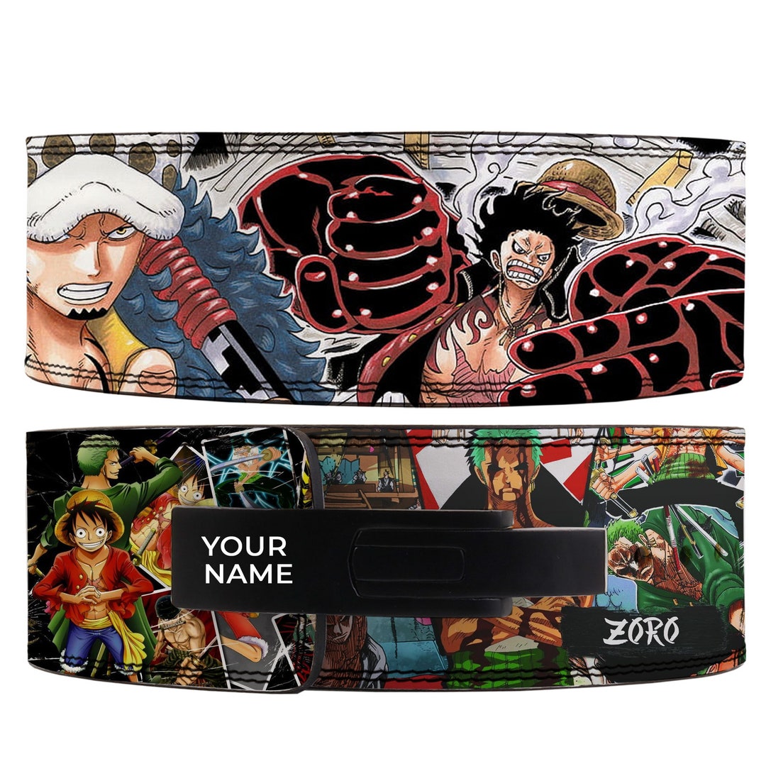One Piece Zoro Anime Character Belt powerlifting Custom Lever - Etsy