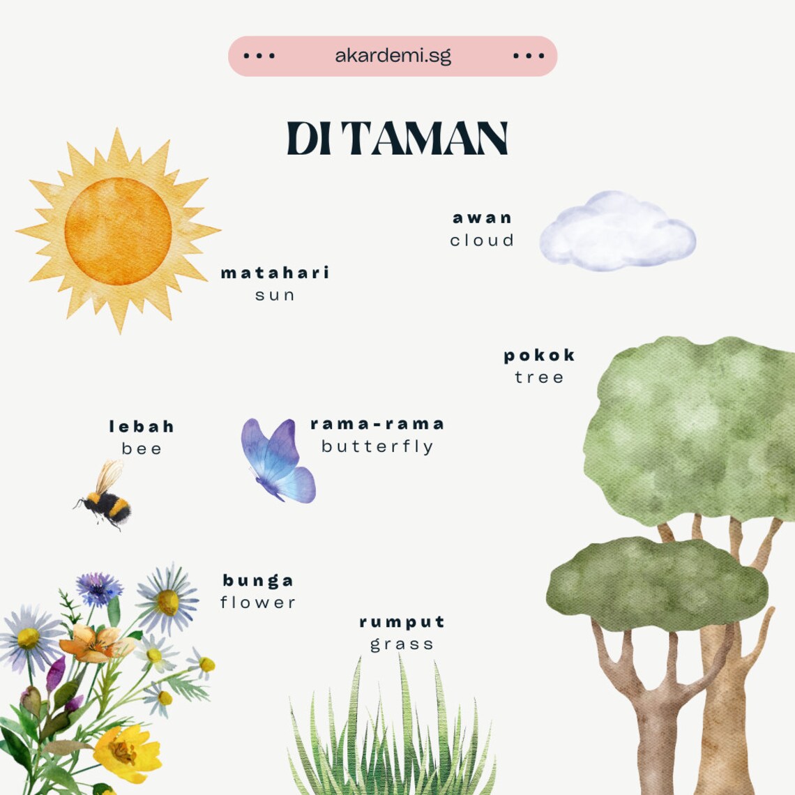 Montessori Malay Learning Printables - Etsy