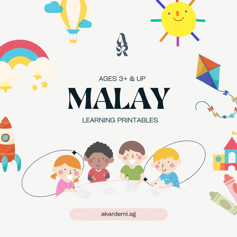 Montessori Malay Learning Printables - Etsy