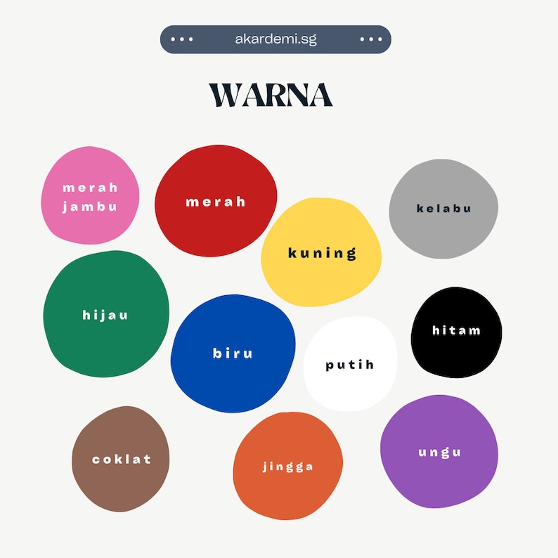 Montessori Malay Learning Printables - Etsy