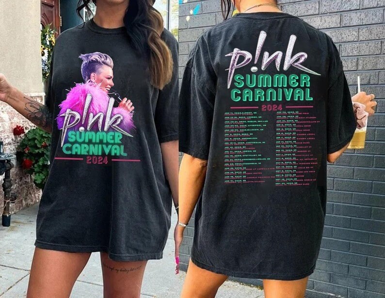 P!nk Shirt, Pink Singer Summer Carnival 2024 Tour Shirt sold by Alane ...