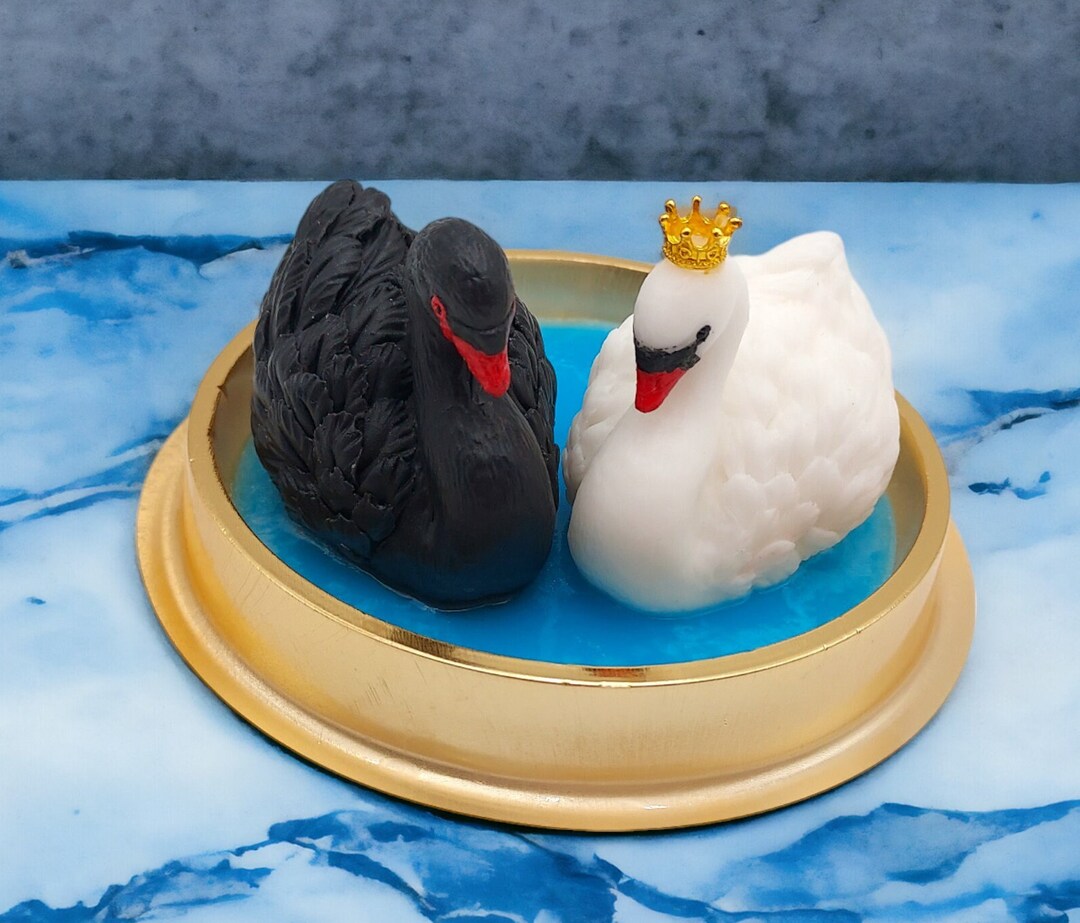 Handcrafted Soap Swan Pair, Perfect for Gifting, Choice of Two White ...