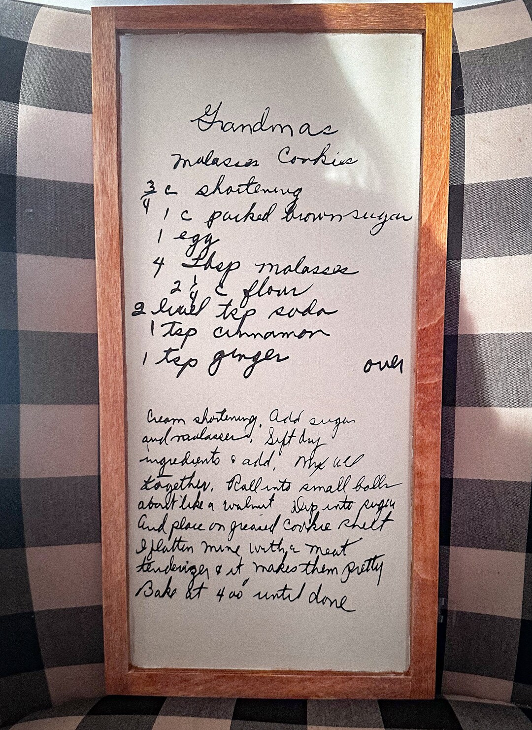 Handcrafted Wood Recipe Sign: Personalized Kitchen Décor - Etsy