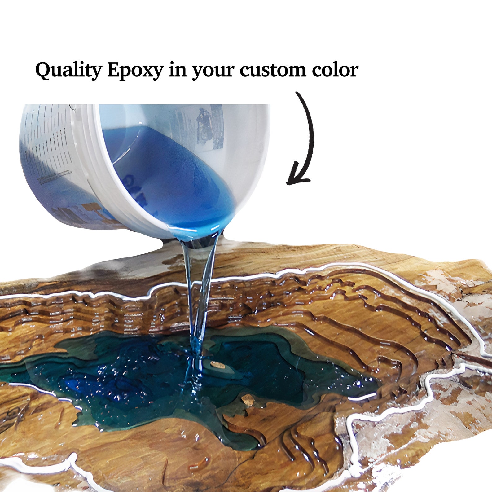 Log Design Epoxy Table, Black Rustic Dining Table Stuufed With Logs ...