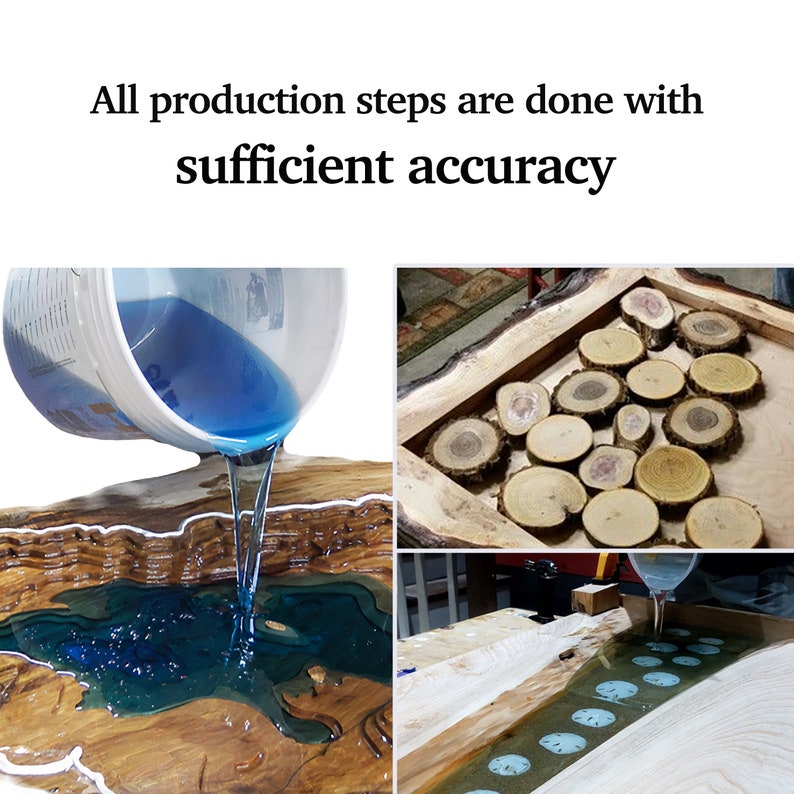 Custom Epoxy Table, Flowing River in the Middle of the Dining Table ...