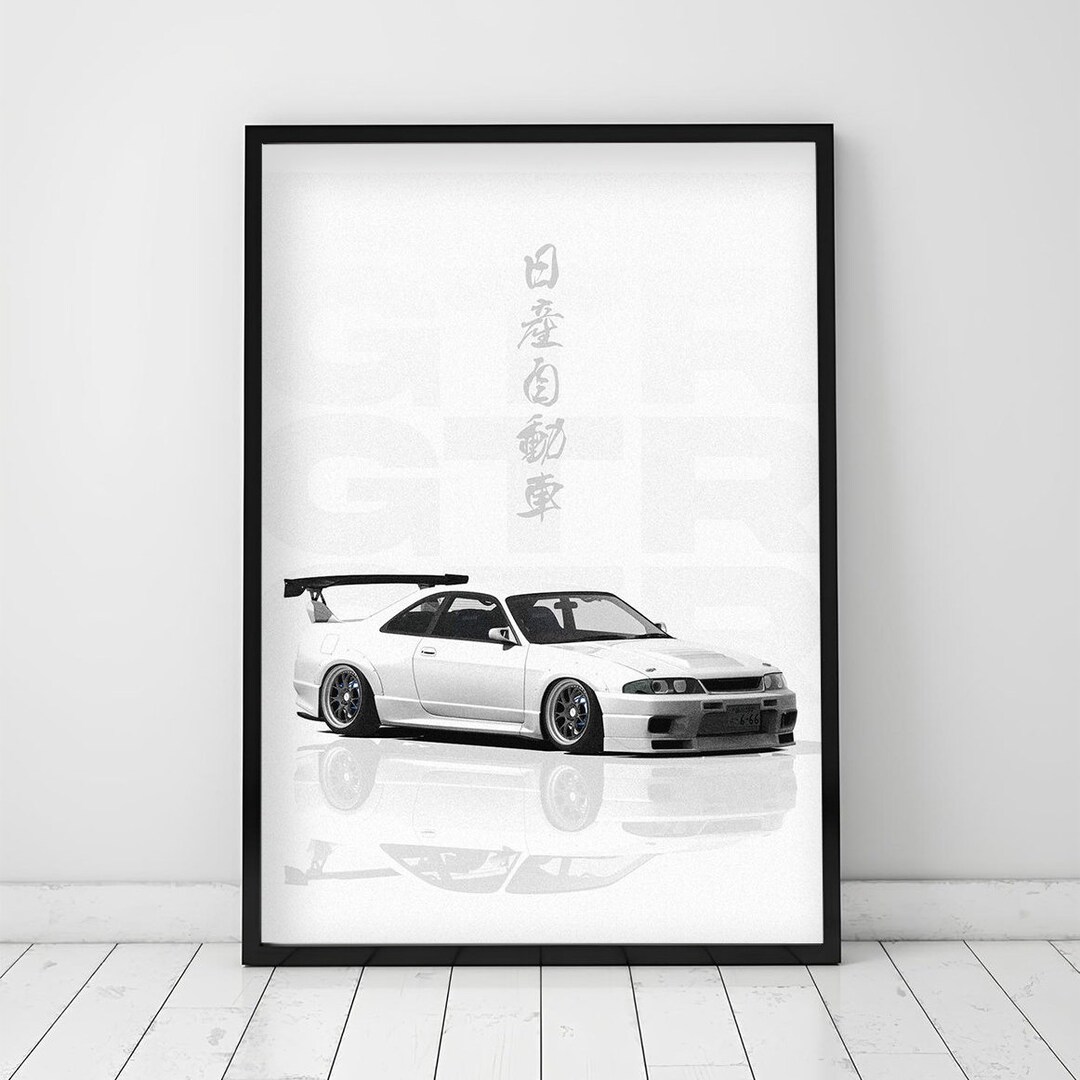 NISSAN Skylite Gtr R33 Jdm Tuning Car Poster Decor for Children's Room ...