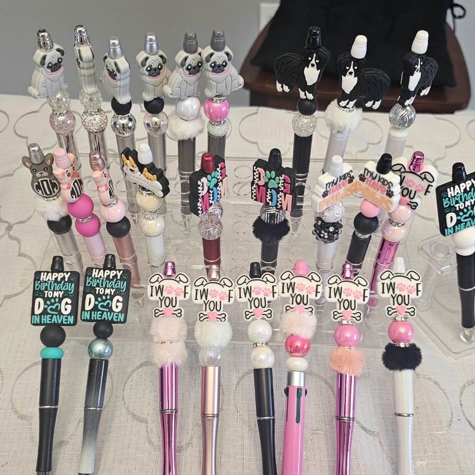 Custom Beaded Pens Made to Order - Etsy