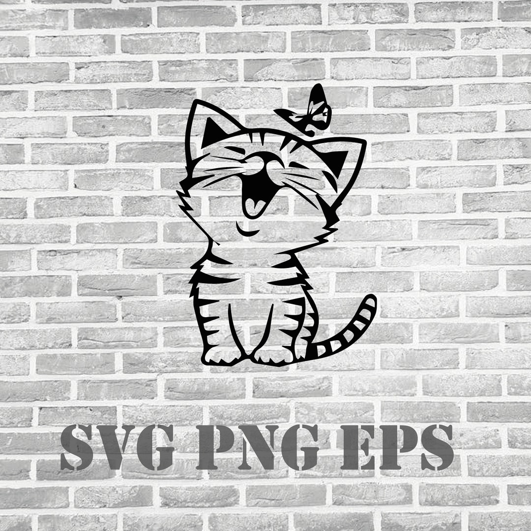 Cute Cat SVG Clipart Cat Svg Cat Clipart Cute Files for Cricut - Etsy