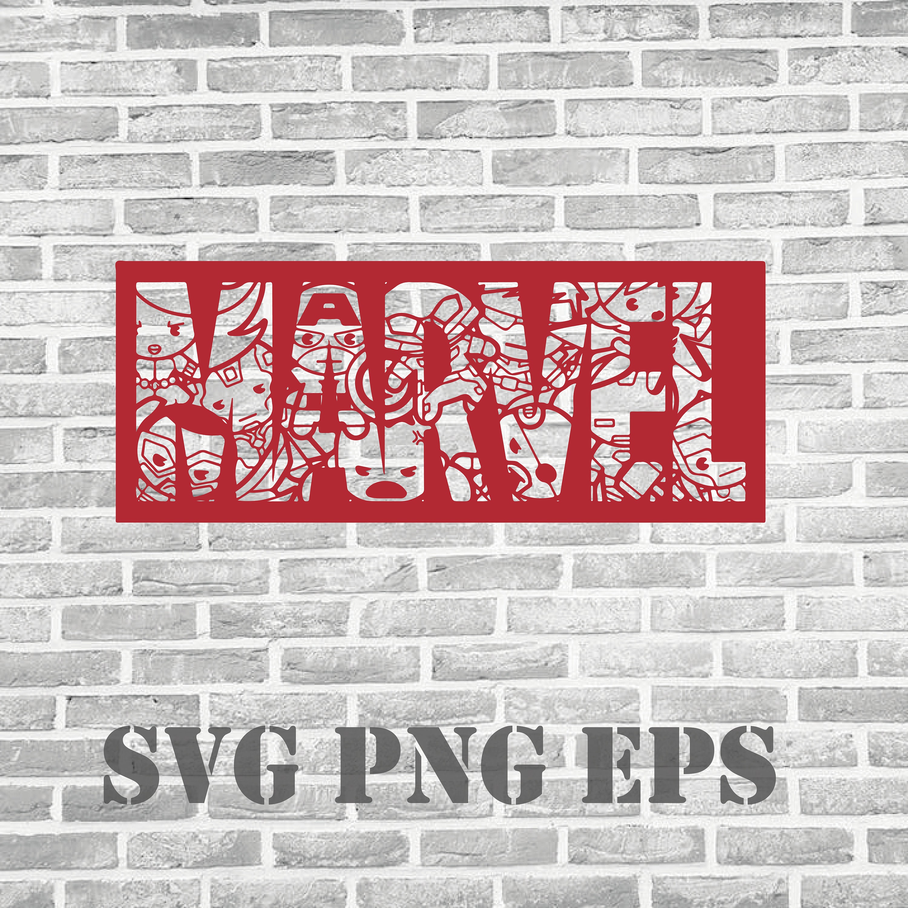 Bundle Svg Superhero Marvel Svg - Etsy