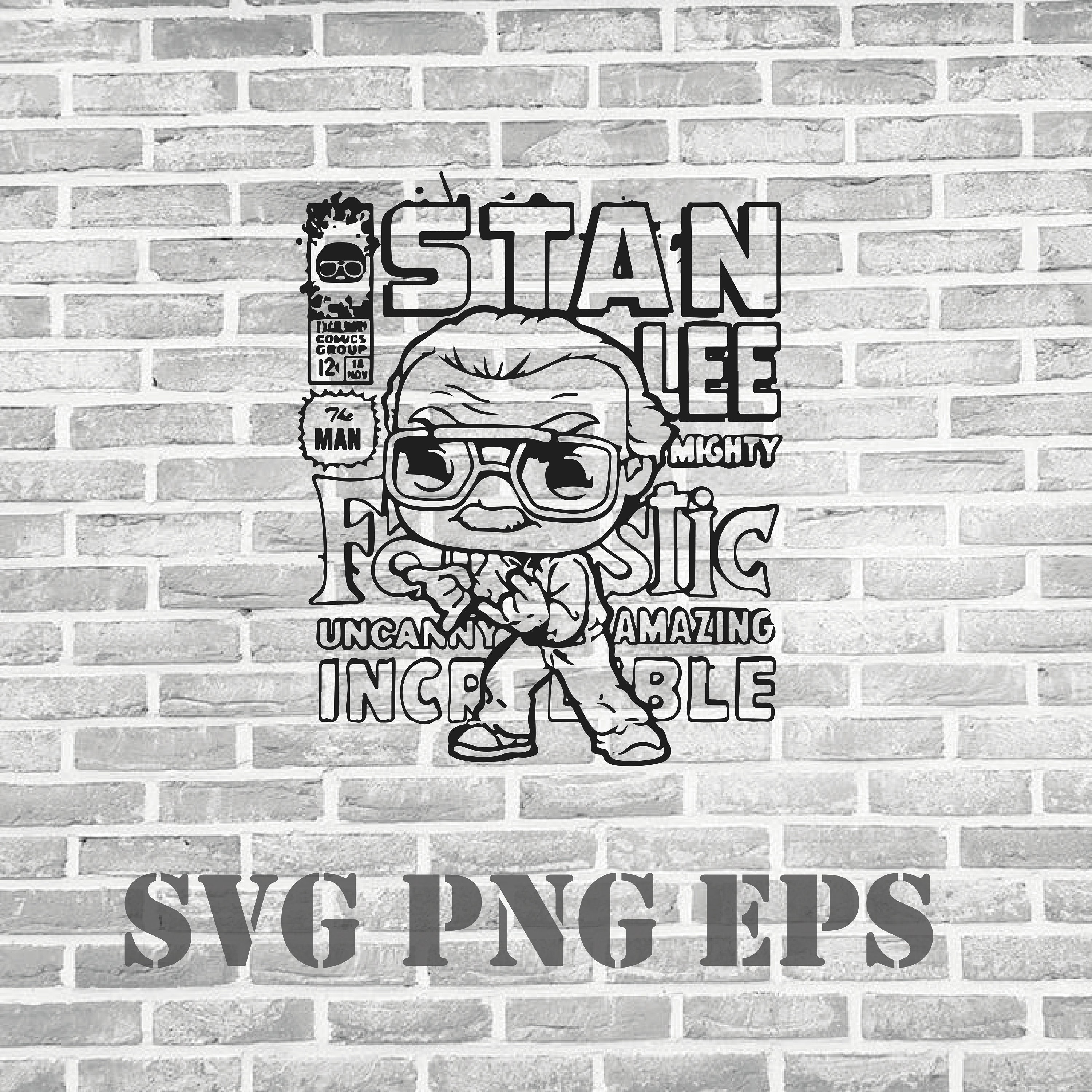 Marvel Stan Lee SVG Cutting File - Etsy