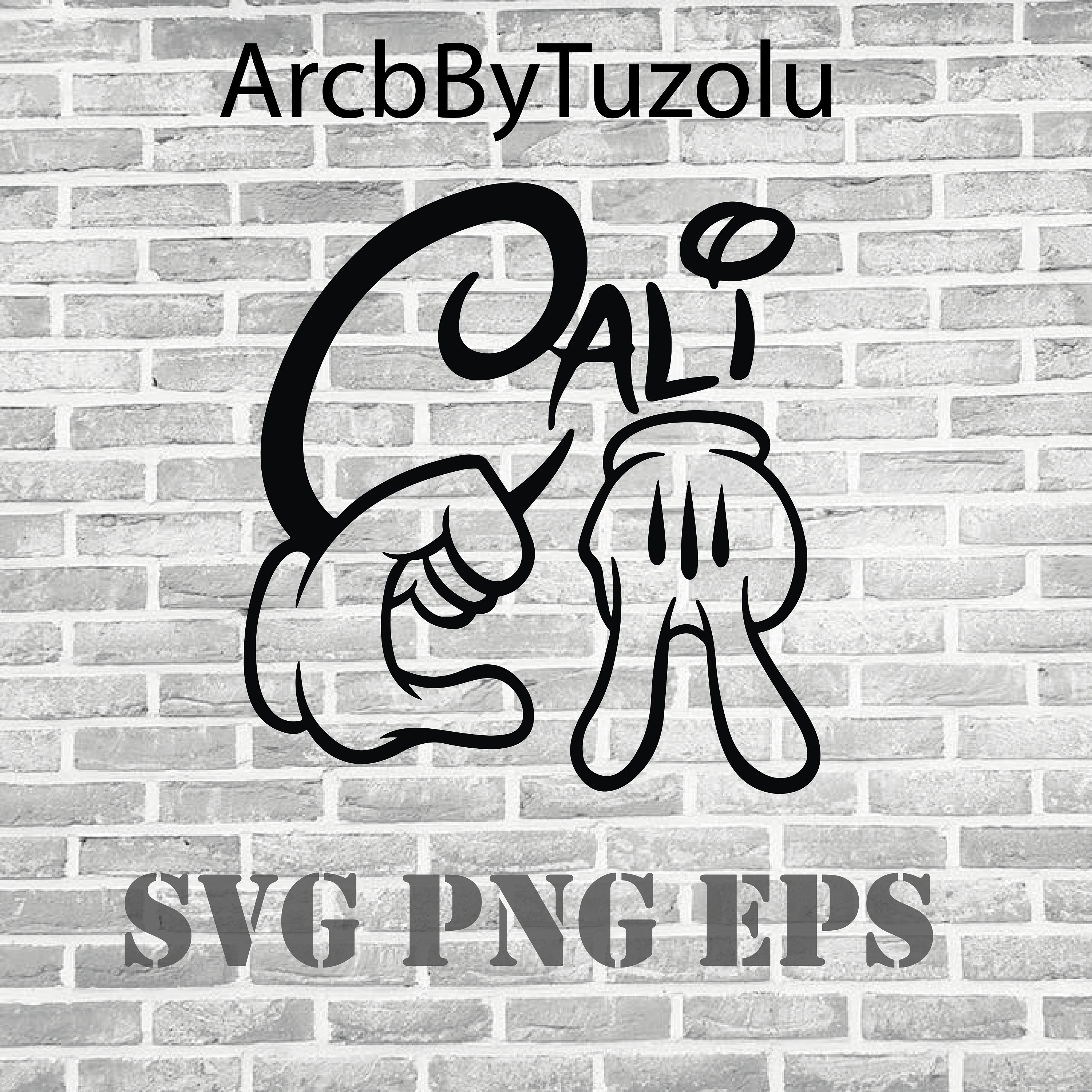 Calı Mıckey Mouse Hands SVG Digital File, Cali Svg - Etsy