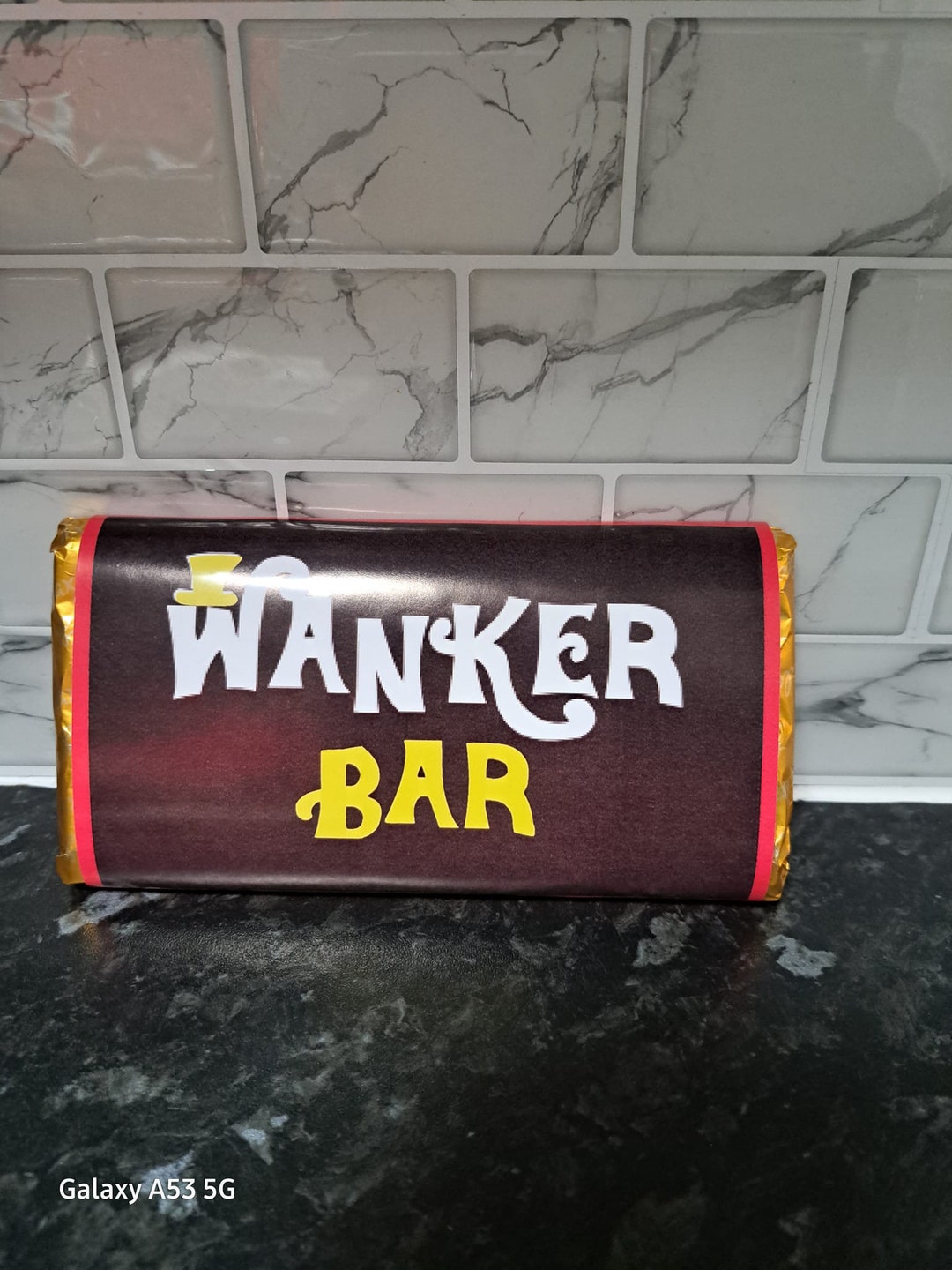 Rude Chocolate Bar Wrapper With Galaxy Chocolate Funny Christmas Gift ...