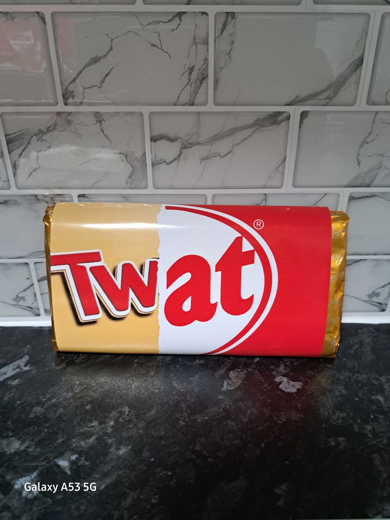 Rude Chocolate Bar Wrapper With Galaxy Chocolate Funny Christmas Gift ...