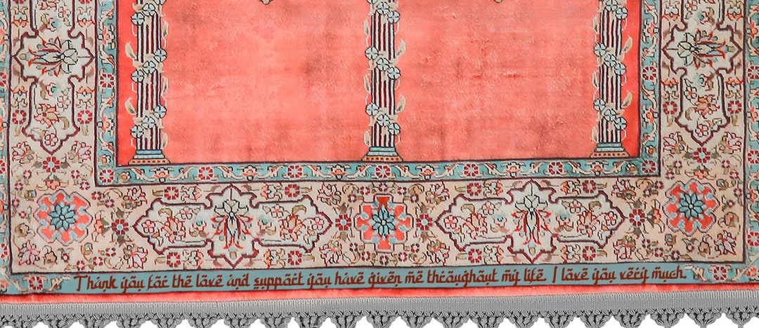 Customizable Prayer Rug Personalize With Names or Messages 80125 Cm ...