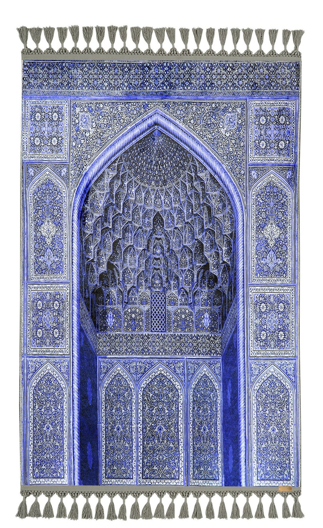 Prayer Rug for Muslim Gift Prayer Mat Blue Mihrab Design Prayer Rug ...