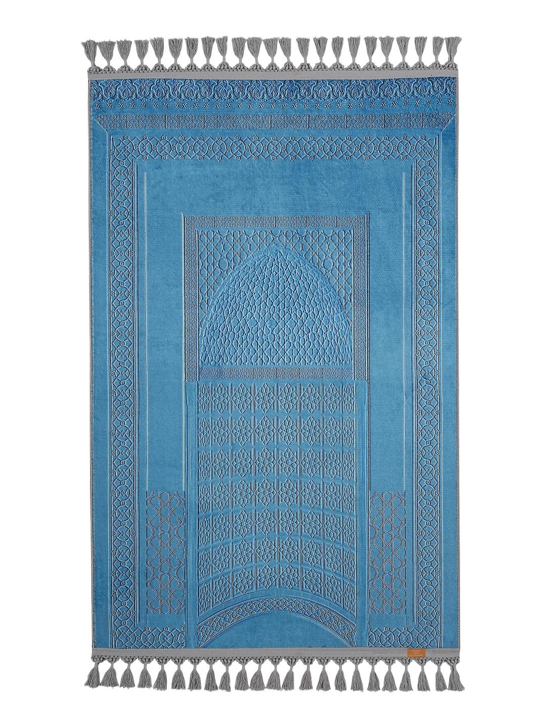 Prayer Rug Blue Turkish Style – Soft Islamic Mat for Women Men – Muslim ...