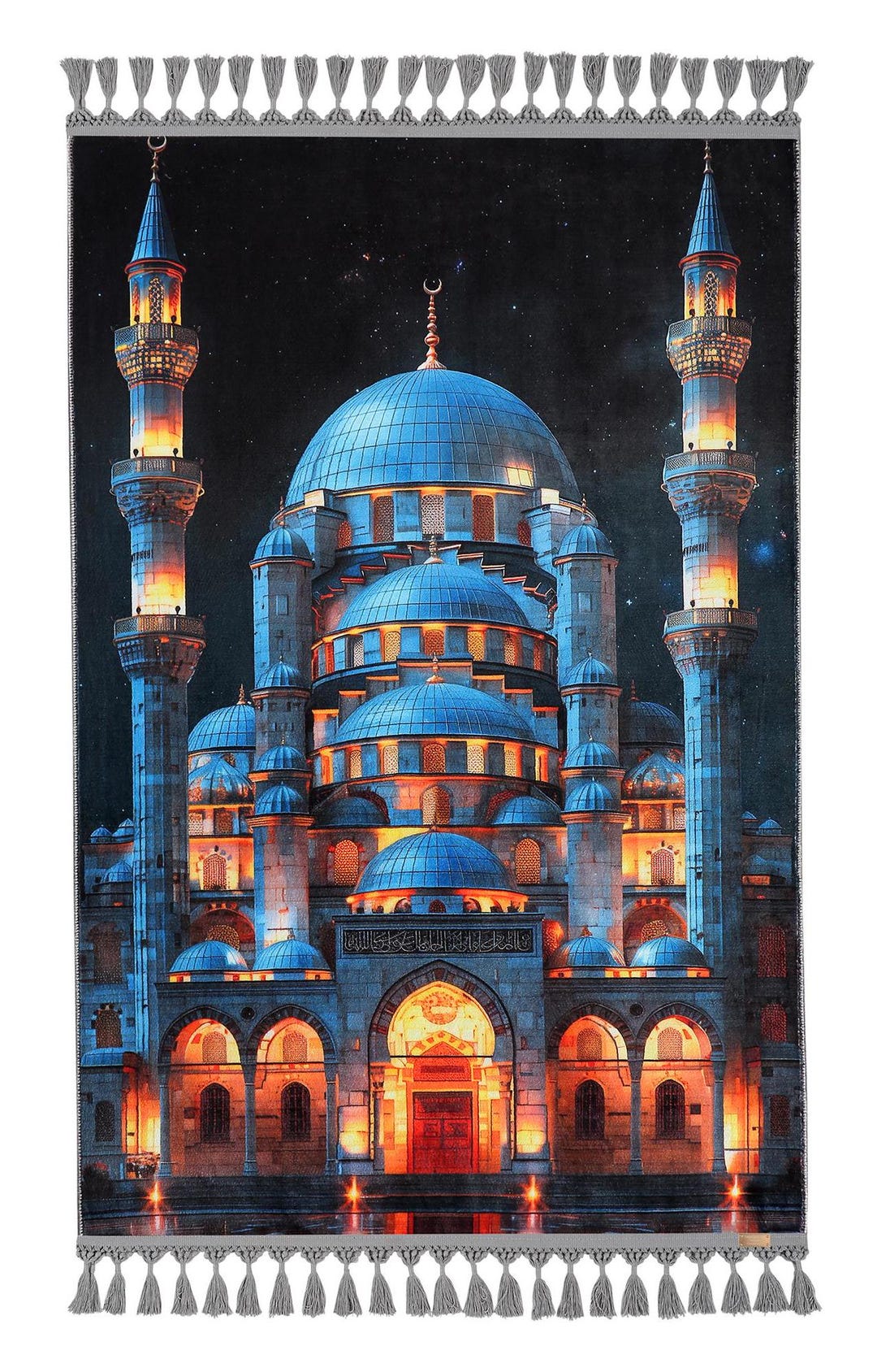 Prayer Rug | Elegant Prayer Rug With Blue Mosque Design - Perfect for ...