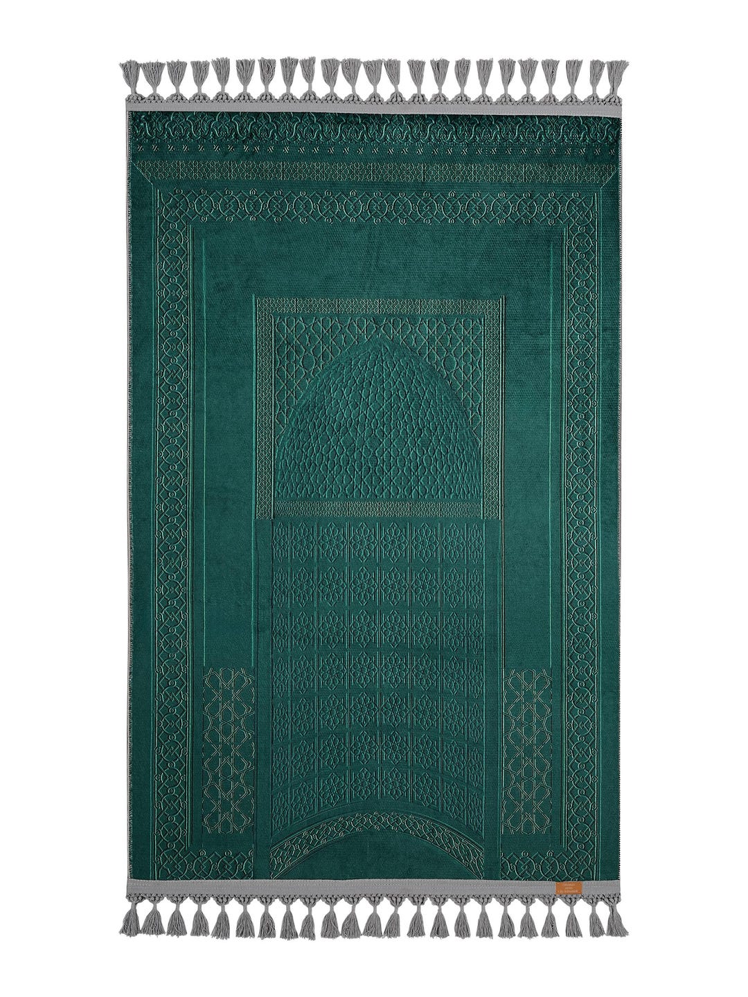 Prayer Rug Green Solid Color – Minimalist Turkish Muslim Mat for Men ...
