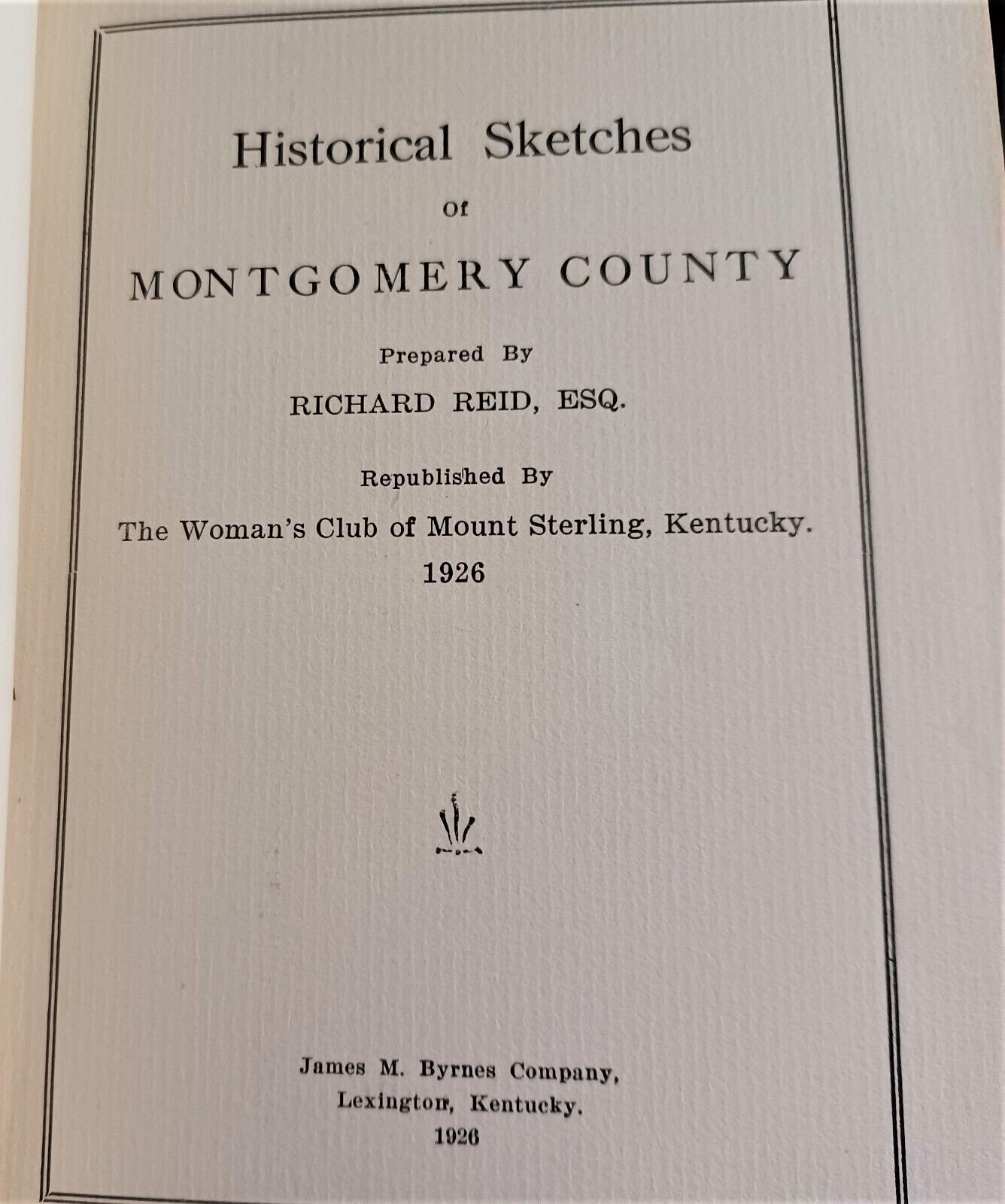Historical Sketches of Montgomery County by Richard Reid - Etsy