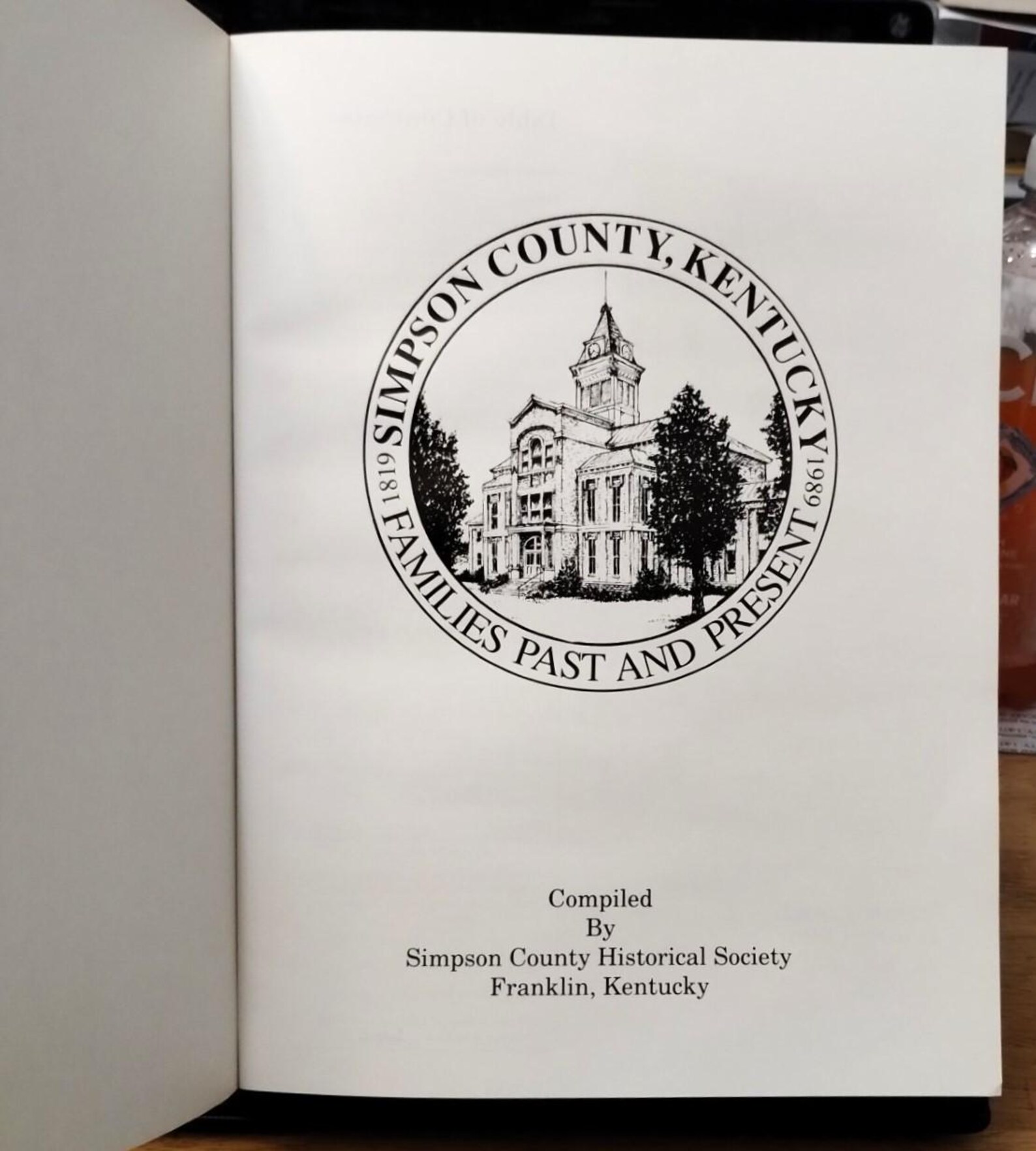 Simpson County Kentucky Families Past and Present 1819 - 1989 - Etsy