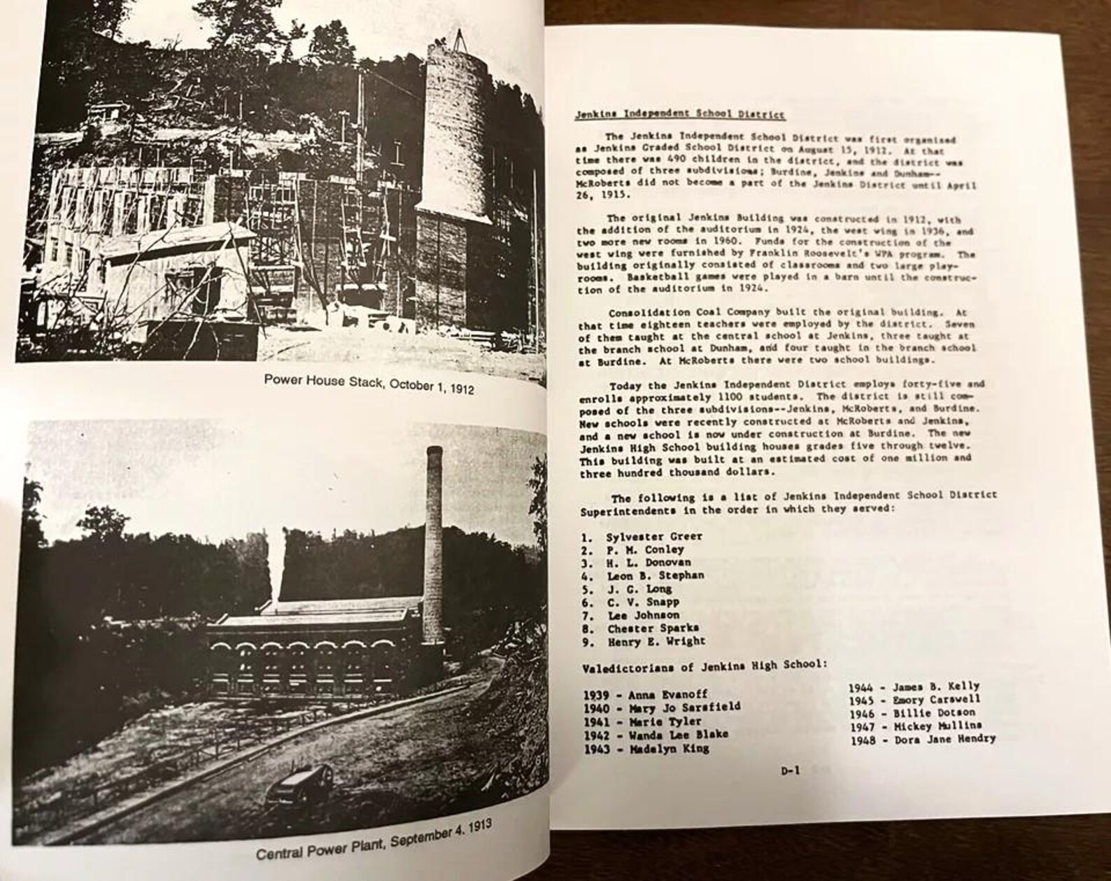 The History of Jenkins, Kentucky, by Elizabeth Dramcyzk, 1973, Letcher ...