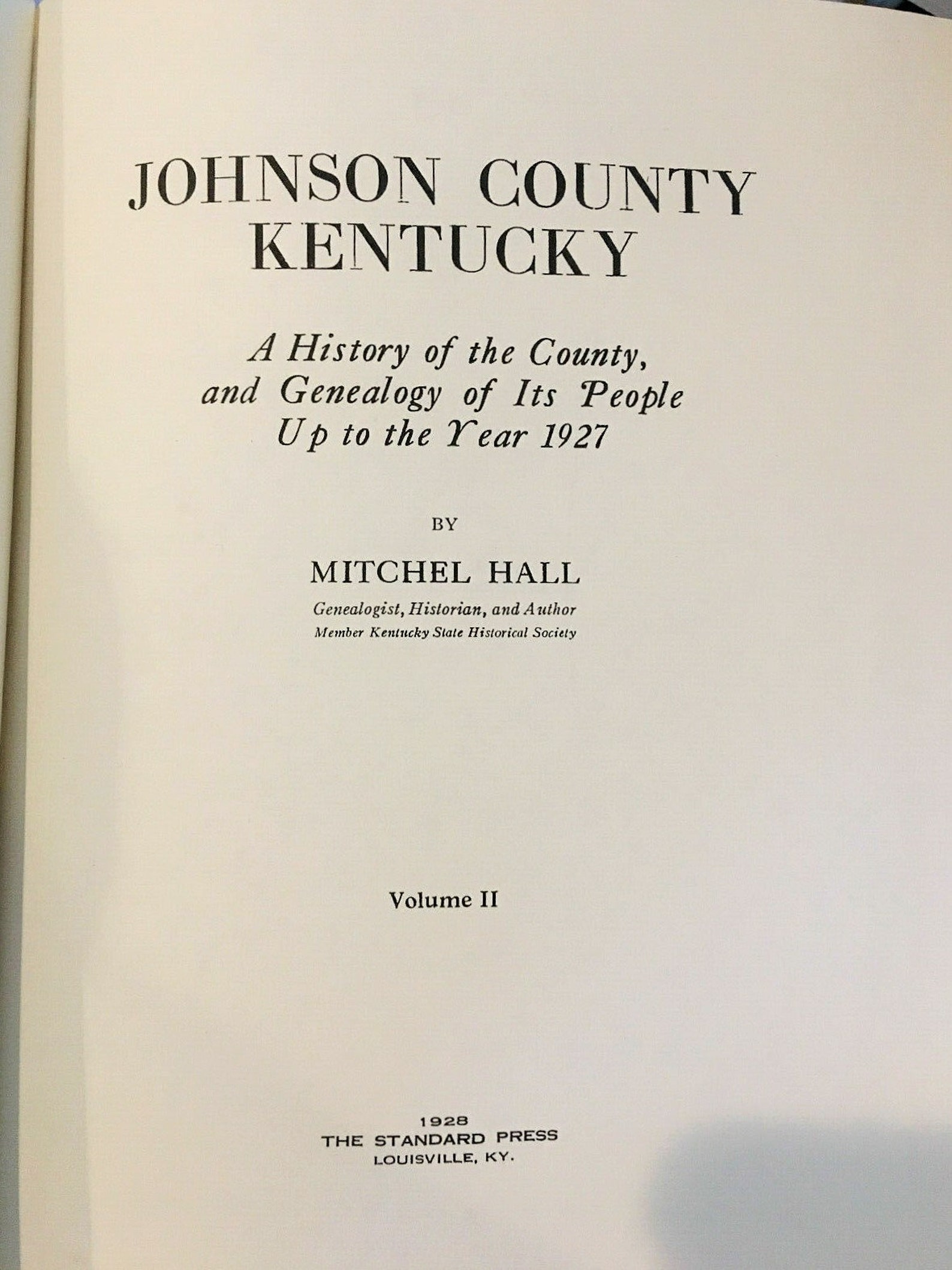 Johnson County Kentucky: A History of the County, and Genealogy of Its ...