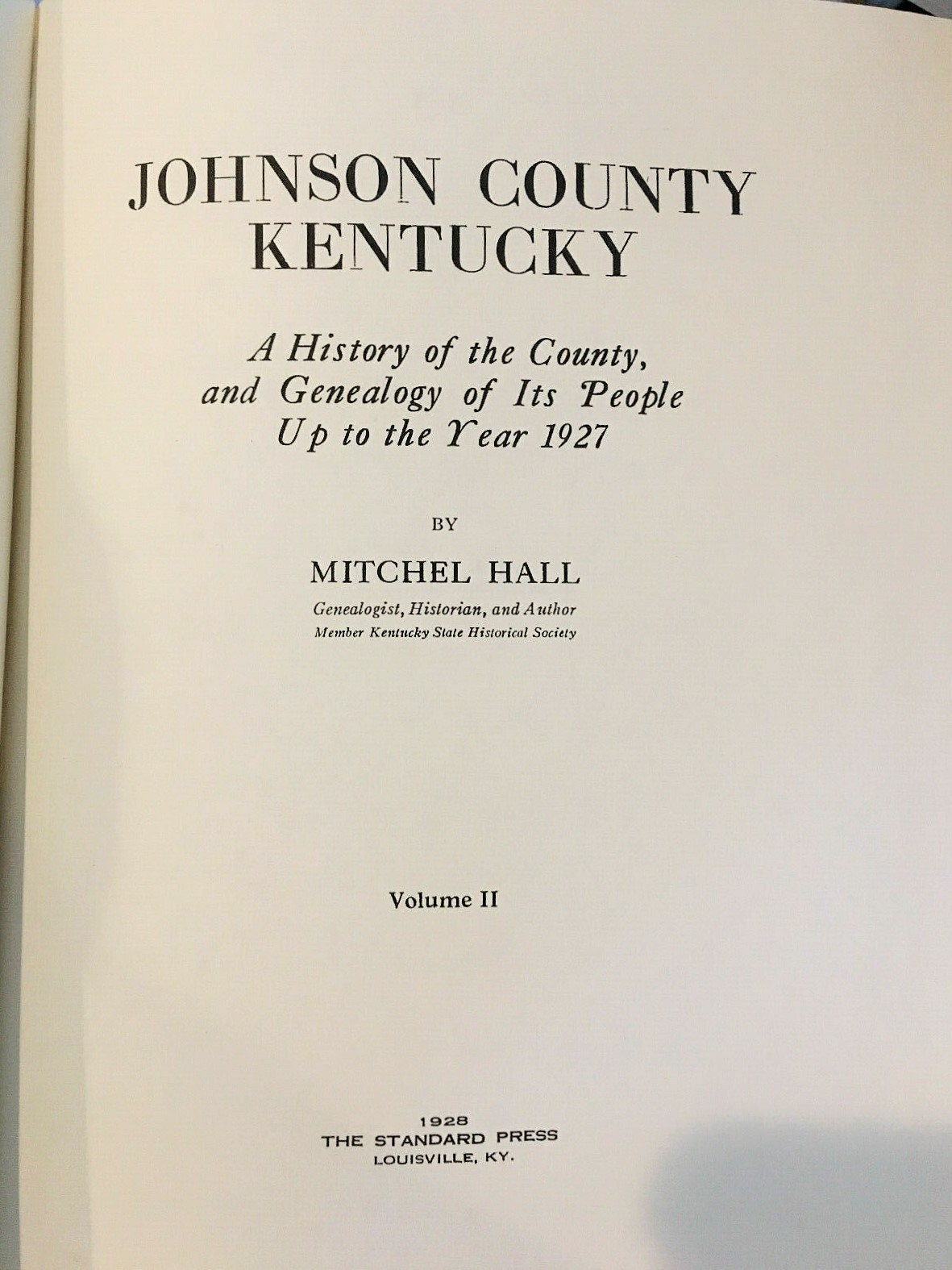 Johnson County Kentucky: A History of the County, and Genealogy of Its ...