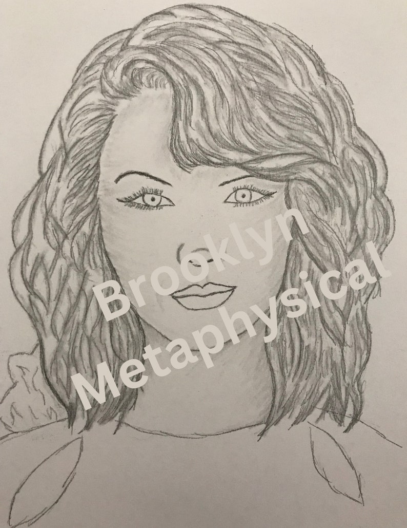 Taylor Swift Pencil Art Printable - Etsy
