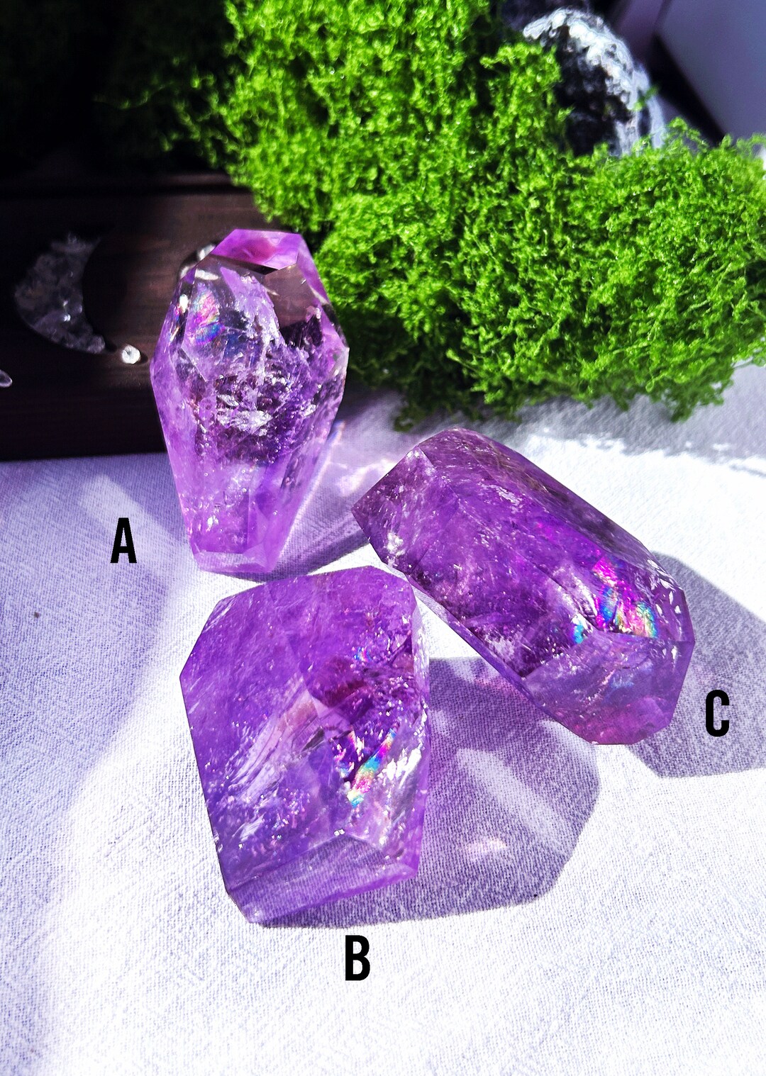 Choose Your Stunning Rainbow Amethyst Freeform Self Standing Crystal ...