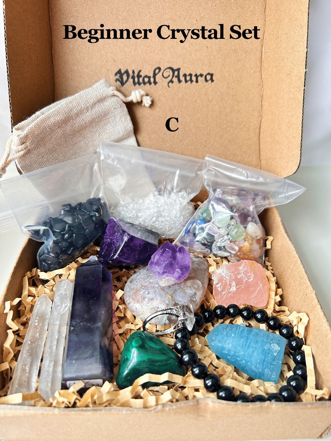 Beginner's Crystal Box Sets Mystery Crystal Box, Crystal Surprise Box ...