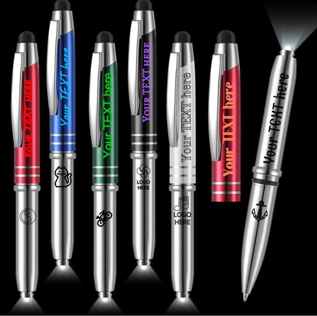 Custom LED Pens - Personalized Flashlight Pens With Your Text and Logo ...