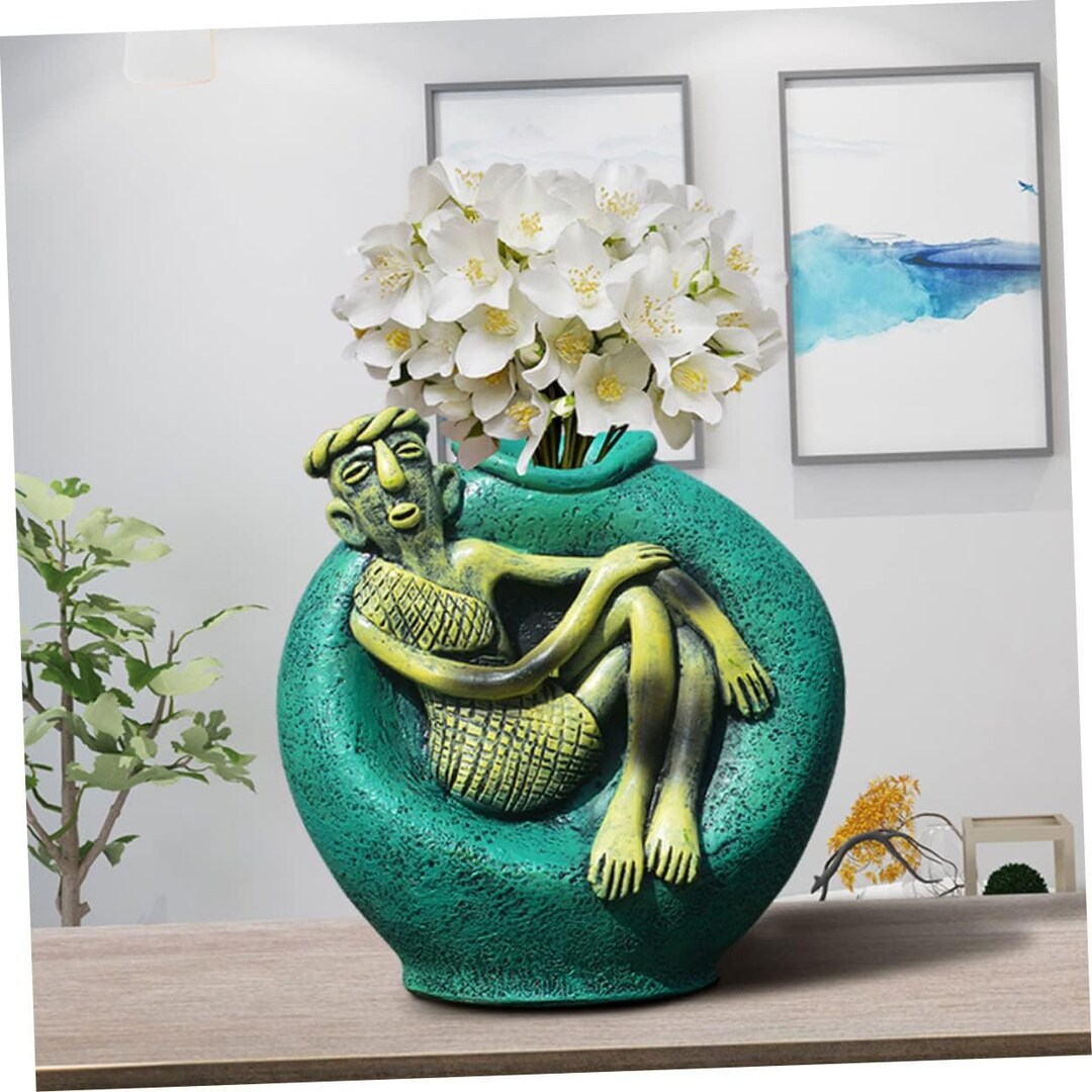 Decorative Vase Abstract Minimalism Vase Desktop Vase Floral Vases Tall ...