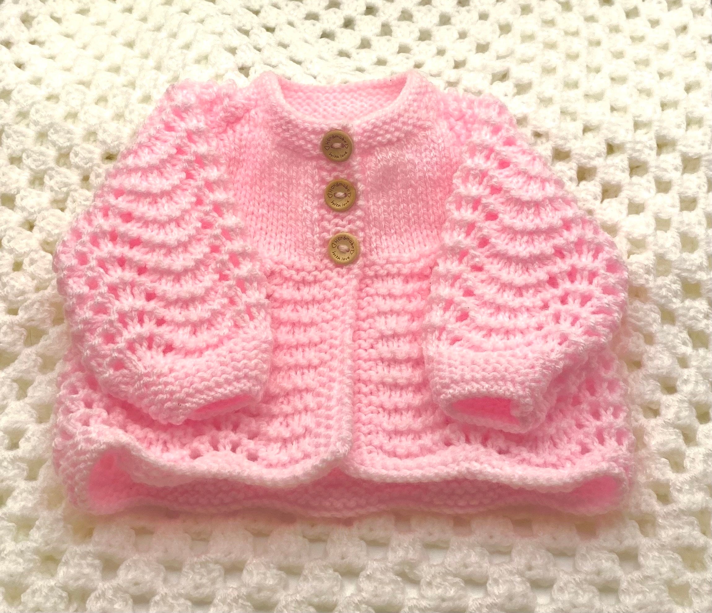 Matinee Jacket 0-3 Months by Kiddashery, Baby Cardigan, Coat 8 Colours ...