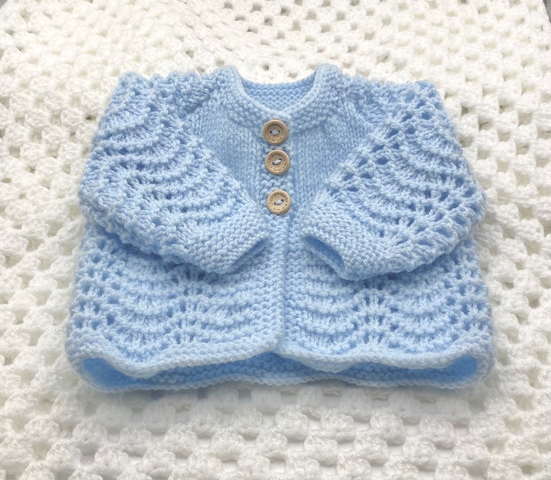 Matinee Jacket 0-3 Months by Kiddashery, Baby Cardigan, Coat 8 Colours ...