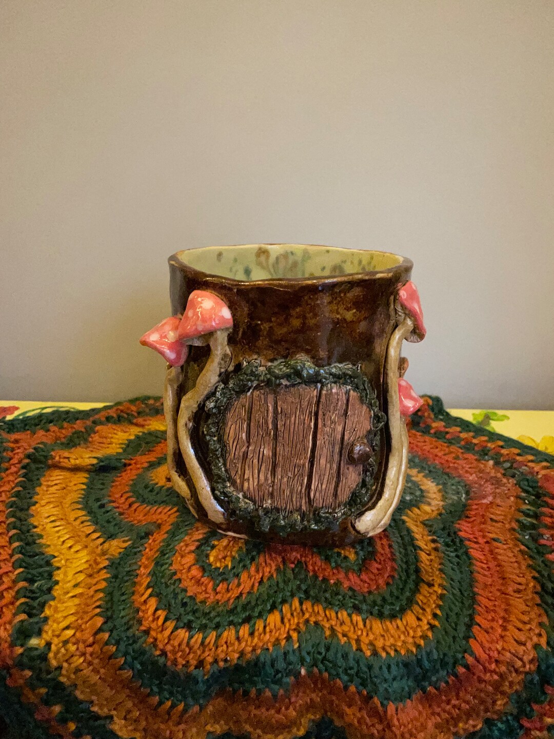 Funky Fungi Kitchen Utensil Container - Etsy