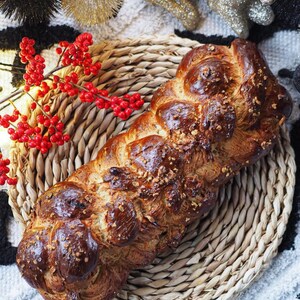 Czech Homemade Sweetbread, Challah, Braid Bread, European Sweet Pastry ...