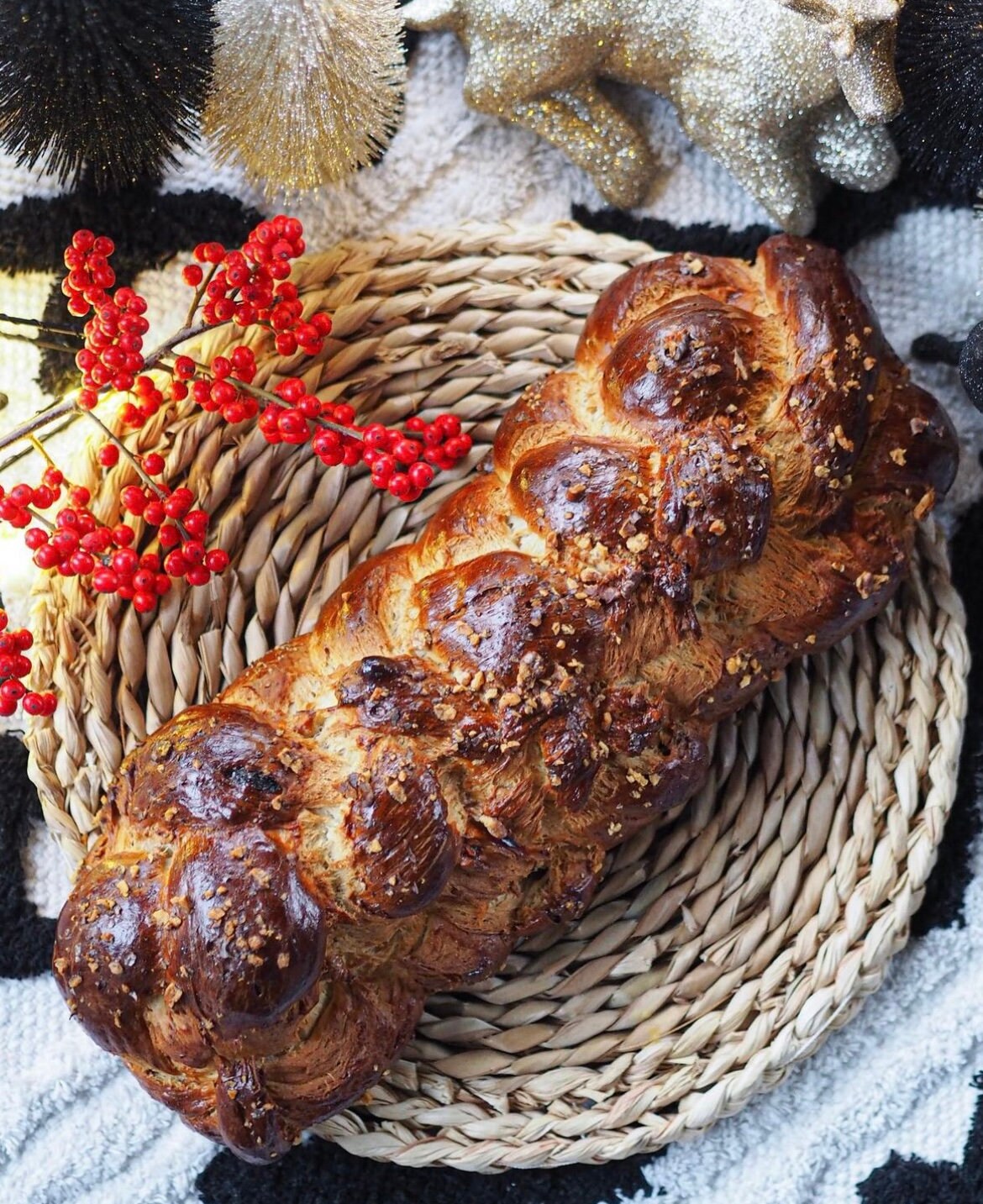 Czech Homemade Sweetbread, Challah, Braid Bread, European Sweet Pastry ...