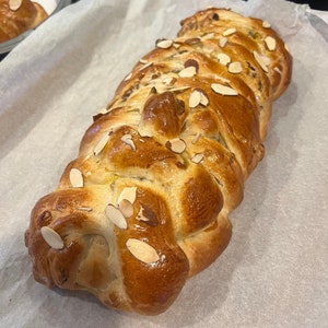 Czech Homemade Sweetbread, Challah, Braid Bread, European Sweet Pastry ...