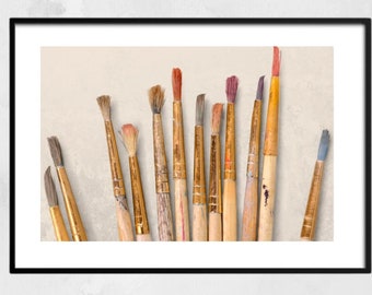Paint Brushes Digital Art - Etsy