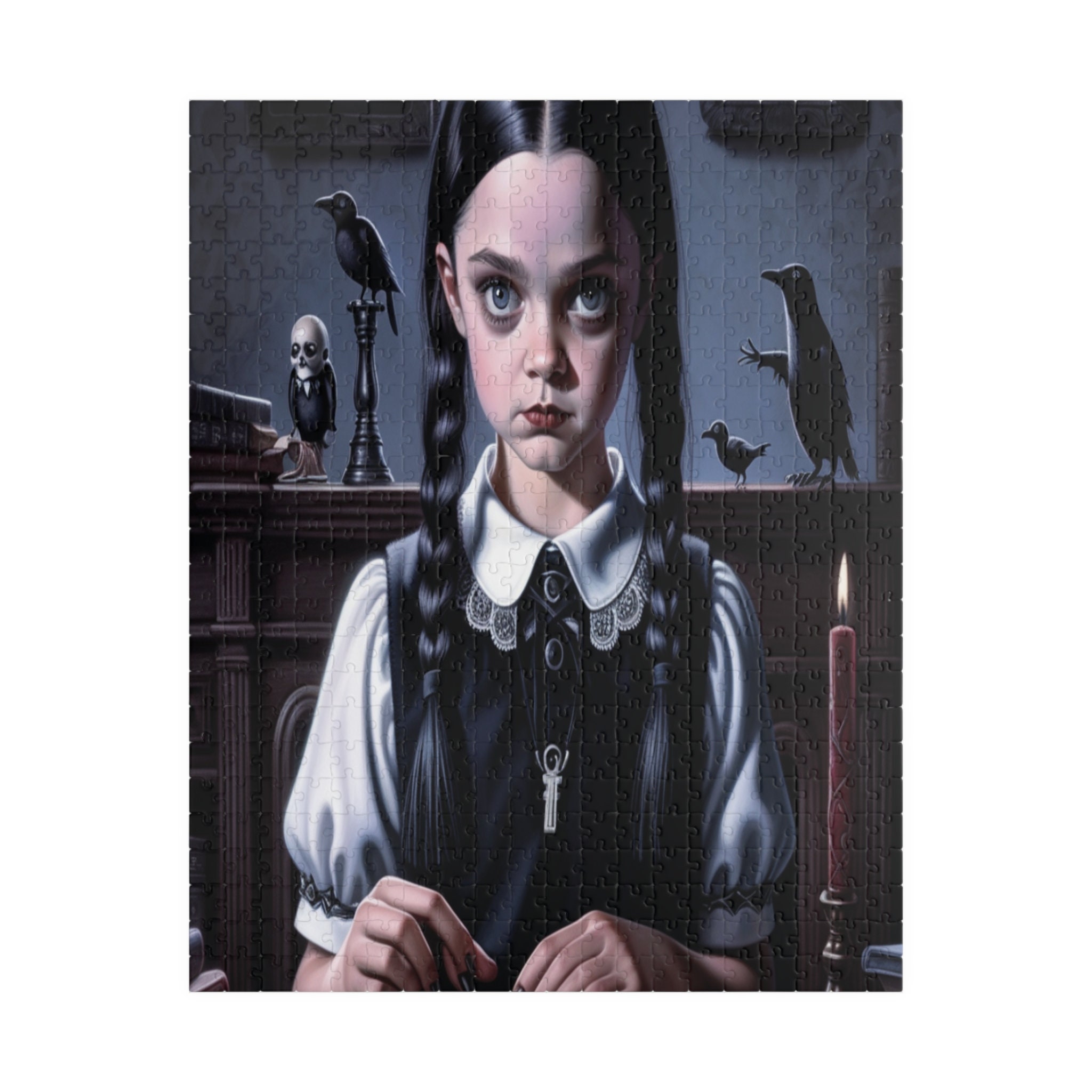 Challenging Wednesday Puzzle : Horror Theme for Kids and Adults, Spooky ...